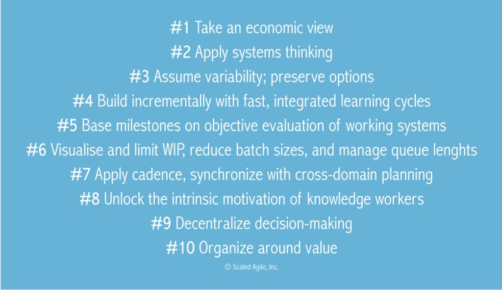 SAFe® Lean-Agile Principles - Agilephoria